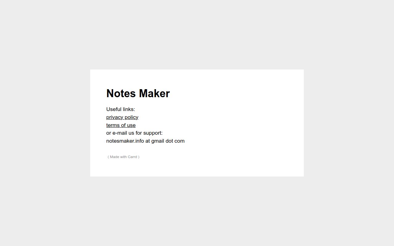 Notes Maker